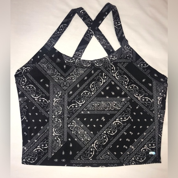 Marika | Tops | Cycle House By Marika Black Bandana Mix Tank | Poshmark